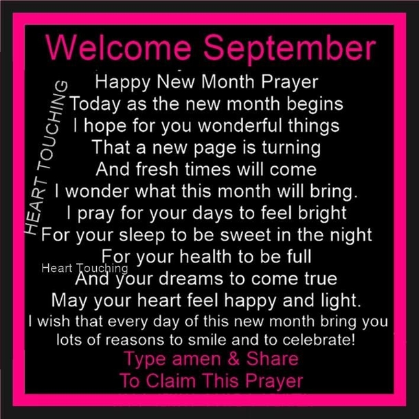 Welcome September