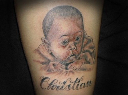 Ugly Baby Portrait Tattoos